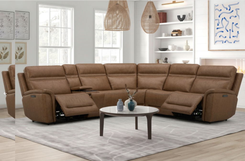 Cooper 6pc Sectional - Camel - Lott Furniture Company